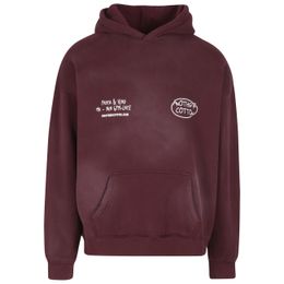 Damen Kapuzensweatshirt "Another Cotton Lab Pasta Night Washed Hoodie", braun, Gr. S, ANOTHER COTTON LAB, bedruckt, 52% Baumwolle, 48% Polyester,