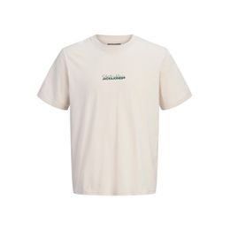 Jack & Jones JACK & JONES Herren T-Shirt "JJKENDRICK TEE SS CREW NECK"moonbeam, Gr. XL, bedruckt, Jersey, Obermaterial: 100% Baumwolle, Shirts, Baumwolle, regular