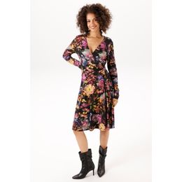 Aniston CASUAL Damen Jerseykleid, bunt, Gr. 38, bedruckt, gebl&uuml;mt, Single Jersey, Obermaterial: 95% Viskose, 5% Elasthan, Kleider, mit farbenfrohen
