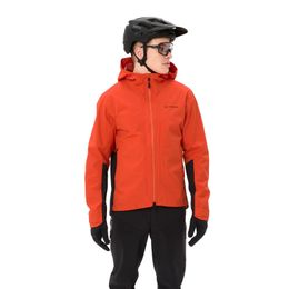 Vaude Herren Fahrradjacke "MEN'S MOAB PRO RAIN JACKET"glowing rot, Gr. XXL, Obermaterial: 100% Polyester, Jacken, mit Unterarm-Bel&uuml;ftung, winddicht,