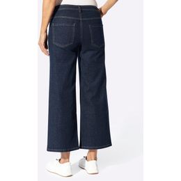 Casual Looks Damen 7/8-Jeansdunkelblau, Gr. 36, unifarben, 99% Baumwolle, 1% Elasthan, Jeans