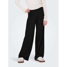 KIDS Only M&auml;dchen Jerseyhose "KOGNELLA PANT JRS", schwarz, Gr. 128, unifarben, Jersey, Obermaterial: 65% Polyester, 30% Viskose, 5% Elasthan, Hosen