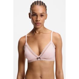 HUGO UNDERWEAR Damen Triangel-BH "Unique", Gr. XSlight, pastel pink, Web, Obermaterial: 79% Polyamid, 21% Elasthan, BHs, mit Spitze