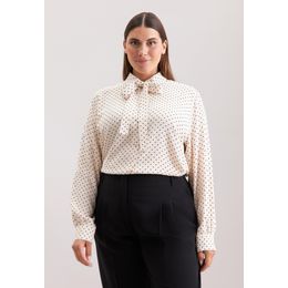 Seidensticker Damen Klassische Bluse "Schwarze Rose", wei&szlig;, Gr. 52, gemustert, 100% Viskose, Blusen, 1/1 Kragen Druck