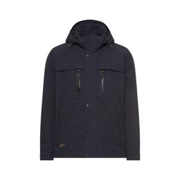 Camel Active Herren Anorak, schwarz, Gr. 60, unifarben, Web, Obermaterial: 100% Polyester, Jacken, mit Kapuze und Brusttaschen