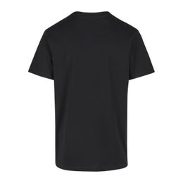 MisterTee Herren T-Shirt "MisterTee Pizza EMB Tee"schwarz, Gr. L, bedruckt, 100% Baumwolle, Shirts