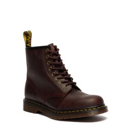 Dr. Martens Herren Schn&uuml;rboots "1460", Gr. 44, braun, Leder, Schuhe, Kinderstiefel, Stiefelette mit logobedruckter Anziehlasche