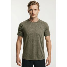 Under Armour Herren Trainingsshirt "UA TECH 2.0 SS TEE", gr&uuml;n, Gr. XL, Jersey, Obermaterial: 100% Polyester, Shirts, Kurzarm-Design, mit