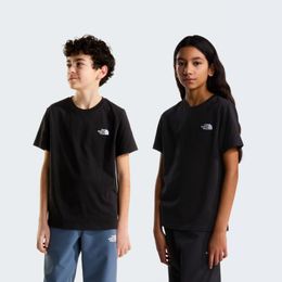 The North Face Kinder T-Shirt "TEEN EVOLUTION SIMPLE DOME S/S TEE"tnf schwarz, Gr. M, Obermaterial: 60% Baumwolle, 40% Polyester, Shirts