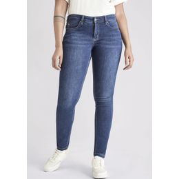 MAC Damen Skinny-fit-Jeans "Dream Skinny", blau, Gr. 46, Jeans, Obermaterial: 88% Baumwolle, 9% Polyester, 3% Elasthan, Jeans, in hochelastische