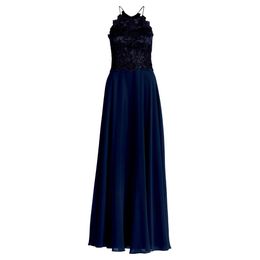 Vera Mont Damen Abendkleid "Damen r&uuml;ckenfrei", blau, festlich, Gr. 38, Obermaterial: 100% Polyester. Besatz: 100% Polyamid. Futter: 100% Polyester,