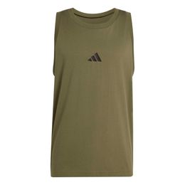 adidas Sportswear Performance Shirt 'ESSENTIALS SMALL LOGO SINGLE JERSEY TANK' male size XXL Olive