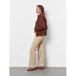 Toni Damen Stoffhose "Jenny Wide"beige, Gr. 38, unifarben, Web, Obermaterial: 55% Lyocell, 34% Baumwolle, 9% Polyester, 2% Elasthan, Hosen, mit
