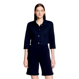 Betty Barclay Damen Jackenblazer "Damen mit 3/4 Arm", blau, Gr. 44, Denim/Jeans, Obermaterial: 71% Baumwolle, 26% Polyester, 3% Elasthan, Blazer,