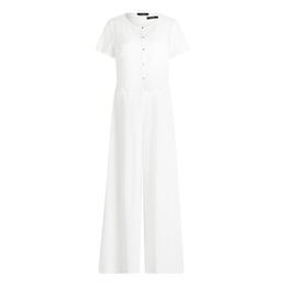 Vera Mont Damen Overall "Damen mit Bundfalten", wei&szlig;, Gr. 36, Stoff, Obermaterial: 95% Polyester, 5% Elasthan. Futter: 100% Polyester, Overalls