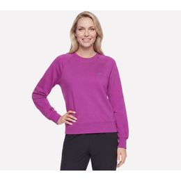 Skechers Damen Langarmshirt "Women's Crewneck", lila, Gr. M, Obermaterial: 53% Viskose, 39% Polyester, 8% Elasthan, Shirts