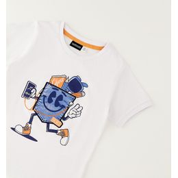 sarabanda Jungen T-Shirt "BABY BOY SUMMER T-SHIRT", wei&szlig;, Gr. 98, 100% Baumwolle, Shirts