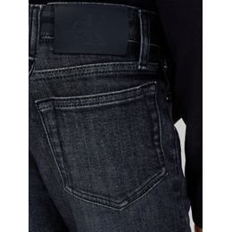 Jungen 5-Pocket-Jeansdenim schwarz, Gr. 4, Calvin Klein Jeans, Denim/Jeans, Obermaterial: 100% Baumwolle, Jeans, Slim Fit, Stretch-Denim