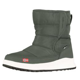 Trollkids M&auml;dchen Winterboots "KIDS KONGSBERG WINTER BOOTS", Gr. 33, gr&uuml;n, Synthetik, Textil, Schuhe, mit profiliertem Laufsohlenprofil, wasserdicht,