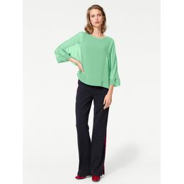 Damen Blusenshirt "Blusenshirt", gr&uuml;n, Gr. 36, Rick Cardona BY HEINE, unifarben, 100% Polyester, Unterteil:5% Elasthan, 95% Viskose, Shirts