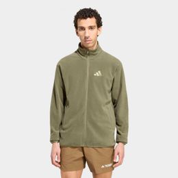 adidas terrex Herren Fleecejacke "MT ESS FZ FL"olive strata, Gr. XL, Obermaterial: 100% Polyester, Jacken