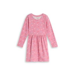 Tom Tailor M&auml;dchen Jerseykleid, rosa, Gr. 92, Obermaterial: 95% Baumwolle, 5% Elasthan, Kleider