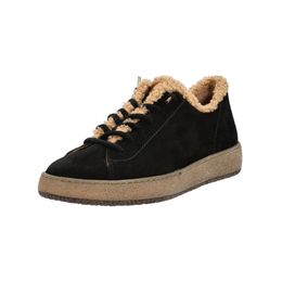 Paul Green Damen Plateausneaker "Paul Green Sneaker Veloursleder", Gr. 37, schwarz, Veloursleder, Schuhe