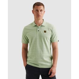 PME-Legend PME LEGEND Herren Poloshirt "Short sleeve polo jacquard jersey stripe", gr&uuml;n, Gr. S, gestreift, Jersey, Obermaterial: 100% Baumwolle, Shirts, mit
