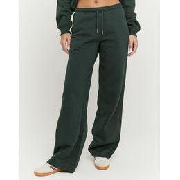 Tally Weijl Damen Sweathose "SPACOWIBY", gr&uuml;n, Gr. 40, unifarben, Sweatware, Obermaterial: 65% Baumwolle, 35% Polyester, Hosen, Baumwollmischung, weit