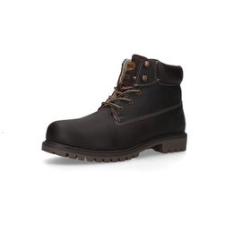 Herren Winterboots, Dockers by Gerli, Gr. 46, braun, Leder, Schuhe, Winterboots, Workerboots mit Profilsohle