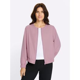 Classic Basics Damen Blusenblazer "Blouson"mauve, Gr. 46, 100% Polyester, Blazer