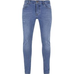2Y Premium Herren Bequeme Jeans "2Y Premium Herren 2Y Skinny Fit Jeans", blau, Gr. 38, unifarben, 97% Baumwolle, 3% Elasthan, Jeans