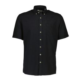 JACK'S INN 54 JACK&rsquo;S Herren Leinenhemd "Leinenhemd (Kurzarm) Regular Fit", schwarz, Gr. XL, Obermaterial: 55% Leinen, 45% Baumwolle, Hemden