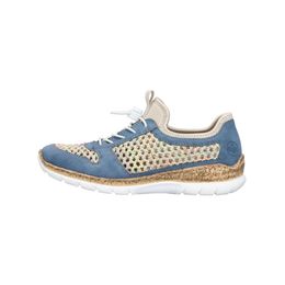 Rieker Damen Sneaker "Rieker Sneaker Synthetik/Textil", Gr. 41blau, beige, Synthetik, Textil, Schuhe