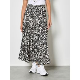 Apricot Damen Midirock "Midi-Rock", beige, Gr. 34, gebl&uuml;mt, gewebt, Obermaterial: 51% Viskose CV. 49% Viskose LENZING ECOVERO CV LenzEcov., R&ouml;cke,