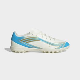 Damen Fu&szlig;ballschuh "F50 MESSI CLUB, KUNSTRASEN", adidas Performance, Gr. 45ivory, semi blau burst, icey blau, Synthetik, Schuhe, f&uuml;r synthetische