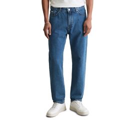 Marc O'Polo Herren Relax-fit-Jeans "aus reiner Bio-Baumwolle", blau, Gr. 36, MARC O'POLO DENIM, unifarben, Obermaterial: 100% Baumwolle, Jeans