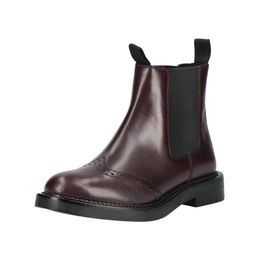 Geox Damen Stiefelette "Geox Stiefelette Leder/Textil", Gr. 42, braun, Leder, Textil, Schuhe