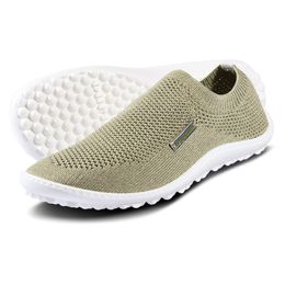 Leguano Damen Barfu&szlig;schuh "SCIO", Gr. 41, gr&uuml;n, Textil, meliert, Schuhe, Slipper, Bequemschuh mit speziell entwickelter Laufsohle