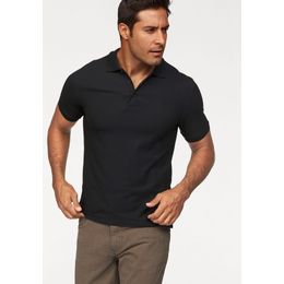 Herren Poloshirt, schwarz, Gr. L, Fruit of the Loom, unifarben, Piqu&eacute;, Obermaterial: 100% Baumwolle, Shirts, Piqu&eacute;, unifarben