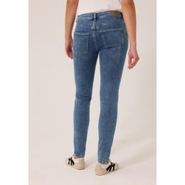 Damen Skinny-fit-Jeans, blau, Gr. 31, STREET ONE STUDIO, unifarben, Jeans, 79% Baumwolle, 15% Polyester, 4% Elastomultiester, 2% Elasthan, Jeans,