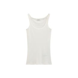 Marc O'Polo MARC O'POLO Damen T-Shirt "aus weichem Single Jersey", wei&szlig;, Gr. S, unifarben, Obermaterial: 50% Baumwolle, 50% Viskose, Shirts