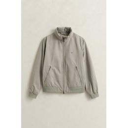 Gant Herren Bomberjacke "HAMPSHIRE JACKET", grau, Gr. M, unifarben, Web, Obermaterial: 83% Polyester, 17% Baumwolle, Jacken, Regular fit mit