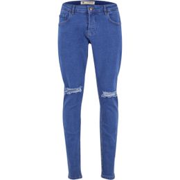 2Y Premium Herren Bequeme Jeans "2Y Premium 2Y Premium Rasmus Skinny Jeans", blau, Gr. 33, unifarben, 100% Baumwolle, Jeans