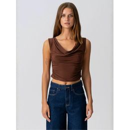 ITS MAY Damen Funktionstop "ITS MAY Top Dahlia"braun, Gr. S, Obermaterial: 95% Polyester, 5% Elasthan, Tops
