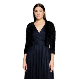 Vera Mont Damen Strickjacke "Damen mit Struktur", schwarz, Gr. XL, Strick, Obermaterial: 70% Polyamid, 19% Viskose, 11% Polyester, Strickjacken,