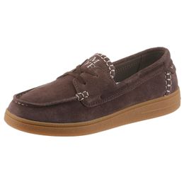 Marc O'Polo MARC O'POLO Damen Schn&uuml;rschuh "Charlie", Gr. 42, braun, Veloursleder, unifarben, Basic, Schuhe, Schn&uuml;rer, Bootsschuh, Schn&uuml;rschuh mit
