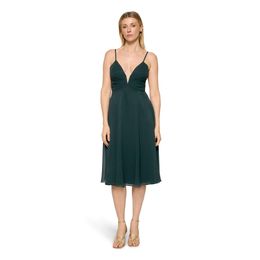 Vera Mont Damen Chiffonkleid "Damen mit V-Ausschnitt"dusty slate, Gr. 36, Chiffon, Obermaterial: 100% Polyester. Futter: 100% Polyester, Kleider