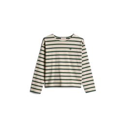 Marc O'Polo MARC O'POLO M&auml;dchen Longsleeve "Md.-Longsleeve"beige, Gr. 176, geringelt, Jersey, Obermaterial: 100% Baumwolle, Shirts, geringelt, Rundhals