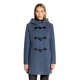 Gil Bret Damen Outdoorjacke "Damen mit Kapuze", blau, Gr. 44, Obermaterial: 75% Wolle, 20% Polyamid, 5% Kaschmir. Besatz: 75% Wolle, 20% Polyamid, 5%
